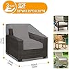 Amazon.com : Kipiea Patio Chair Covers Waterproof Winter 2 Pack - Heavy ...