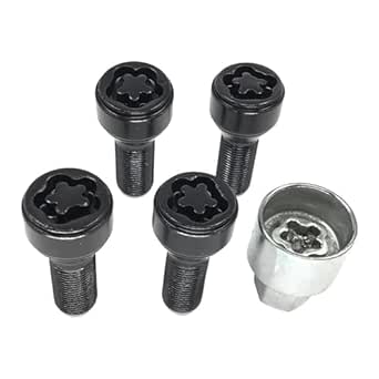 Amazon.com: Set of 5 Pcs Wheel Stud & Bolt Locks 36136792851 fits BMW ...