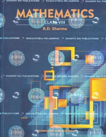 RD Sharma Class 8 Mathematics for CBSE 202324 Examination (RD Sharma ...