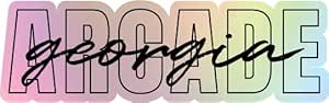Amazon.com - Arcade Georgia Souvenir Vinyl Decal Sticker Holographic ...