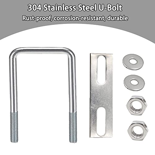 U-Bolts M10 U-Bolt U-Bolt Square M10 U Screws Stainless Steel with Nut ...