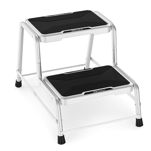 Snapklik.com : HBTower 2 Step Stool, Stepping Stools For Adults Kids