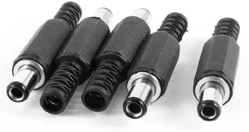 sourcing map 5.5 x 2.5mm DC Male Connector Jack Solder Adapter DIY DC ...