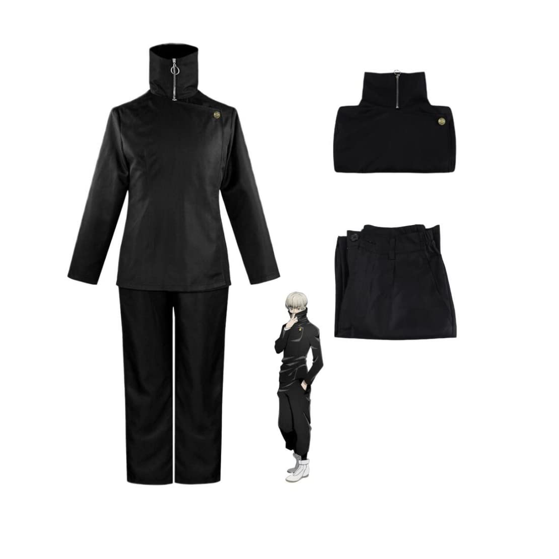 Buy Anime Jujutsu Kaisen Inumaki Toge Cosplay Costume Kimono Uniform ...