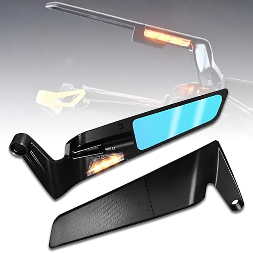 MIKANIX Bike Scooty Rear View Side Handle Bar York Nut Fitting Mirror ...