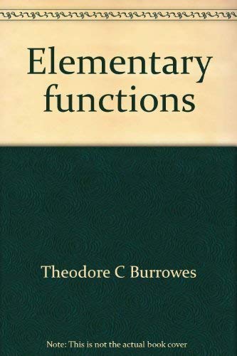 Elementary functions: an algorithmic approach (The Intext series in ...