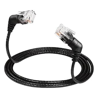 Amazon.com: SinLoon 360° Rotation CAT6A Ethernet Cable,Right Angle High Speed 10Gbps 500Mhz ...