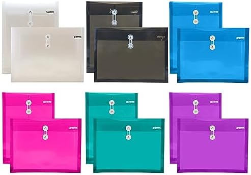 Amazon.com : BAZIC Plastic Envelope Poly Envelopes, Letter Size Clear ...