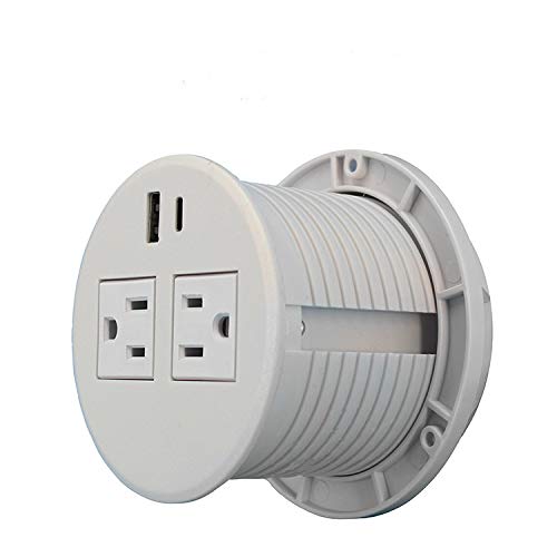 Buy Haylink Power Grommet, Round Recessed Power Outlet Plug with PD 18W ...