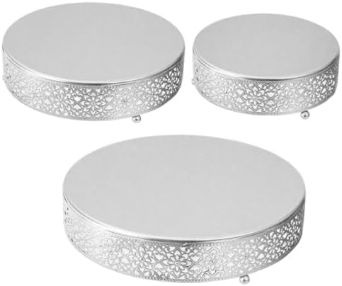 Amazon.com | FEICTPOX Cake Stand Set of 3 Metal Cupcake Stands Dessert ...