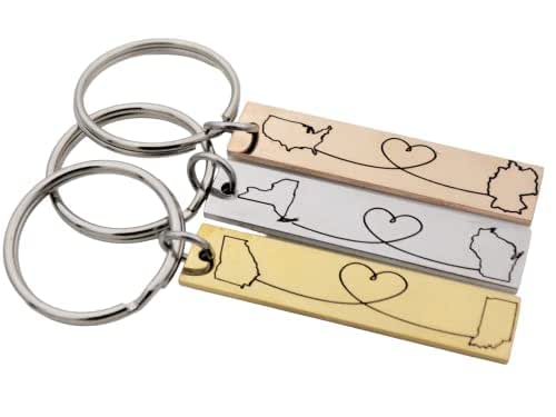 Amazon.com: Long Distance Gift - Choose your custom states or countries ...