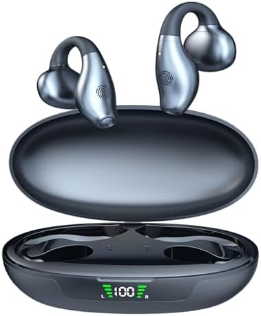 Xmenha Open Ear Earbuds Bone Conduction Headphones Bluetooth Bone Conducting Conduction ...