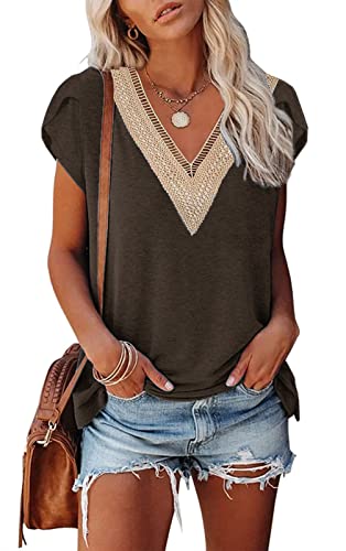 Damen Shirt Cognac Braun