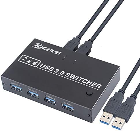 UGREEN USB 3.0 Switch 2 Computers Sharing USB C & A Devices, 4 Port USB ...