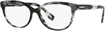 Amazon.com: BURBERRY Eyeglasses BE 2357 F 3983 Esme Top Check/Grey ...