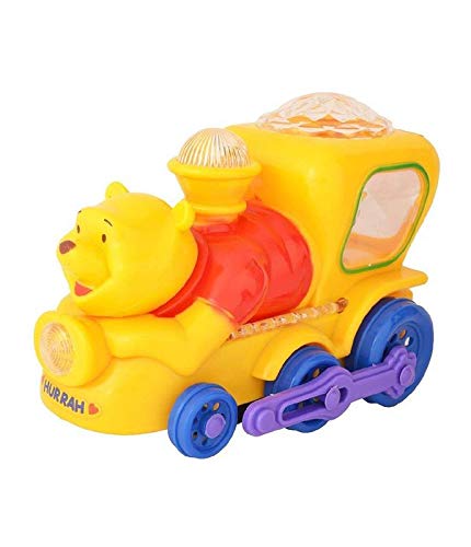 Buy Smiley India Pooh Train Toy Multicolour Toy with Plastic Fabric for ...