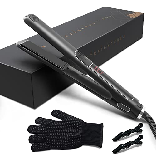 Hair Straightener Flat Iron, Duyfioa 1 inch Professional Ceramic Flat ...
