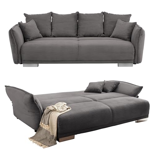 Elegantes Big Sofa Mit Schlaffunktion Und Federkern Bilder