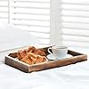 Amazon.com: MyGift 15 Inch Wooden Coffee Table Tray, Decorative Rustic ...