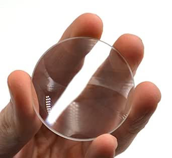 Round Double Convex Optical Glass Lens - 2" (50mm) Diameter - 150mm ...