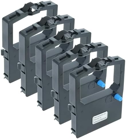 vhbw 5X Ribbon Cartridge Compatible with TEC CT 6100, CT 6102 Dot ...