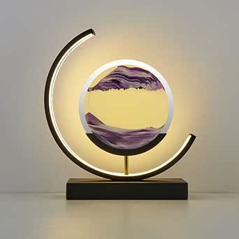Amazon.com: HEYBEC 3D Unique Quicksand Painting,Hourglass Led Art ...
