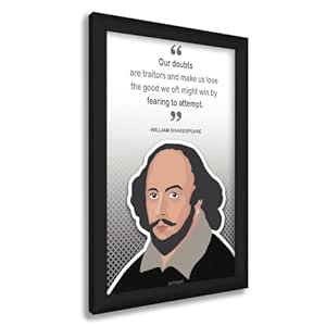 ArtinKart William Shakespeare Poster Quotes Motivational Inspirational ...