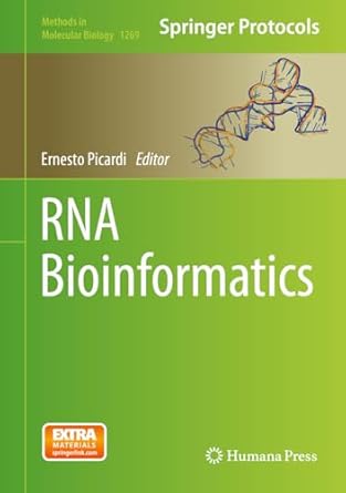 RNA Bioinformatics (Methods in Molecular Biology Book 1269) eBook ...