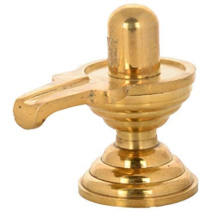 Buy NP Brass Metal Shiv Ling (Small, Golden, Standard) Online at Low ...