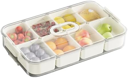 Amazon.com | Divided Serving Tray,Food Storage Containers with Lids ...
