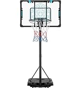Yaheetech Basketball Hoop Portable Basketball Stand Adjustable ...