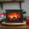 Fake Fireplace, Realistic Flame Effect LED Fireplace, Battery Operated ...