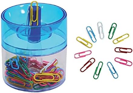 ODDY GEM Clips 100 pcs with 1 PIN Dispenser, U Clip, 30 mm Medium ...