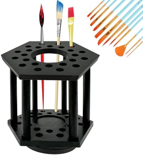 Amazon.com: Foraineam 2 Pack Rotating Paint Brush Organizer Holder - 53 ...