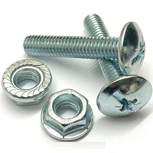 TERF M6 X 50mm Roofing and Cable Tray Bolt with Flange Nut M6 (6mm) X ...