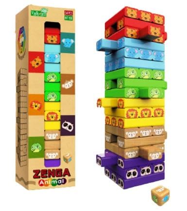 NARMADA CREATION (Animal Block Game Animal Blocks Zenga, Colorful ...