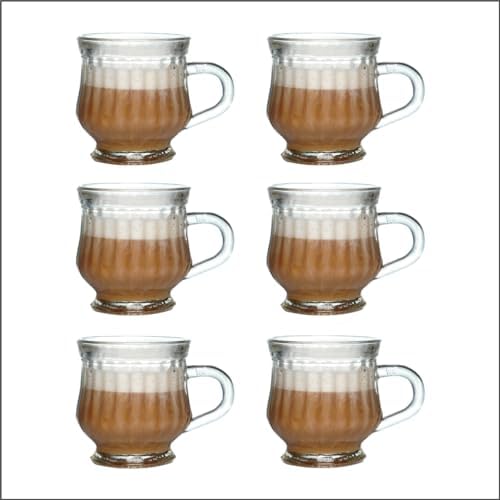 Yera 120ml Glass Tea Cup with Exquisite Design, Perfect for Regular Use ...