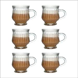 Yera 120ml Glass Tea Cup with Exquisite Design, Perfect for Regular Use ...