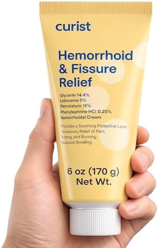 Amazon.com: Curist - Huge Tube - 6oz - Fissure and Hemorrhoid Cream ...