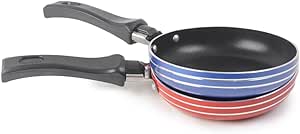 2X Mini Frying Pan 12cm One Egg Non Stick Pot : Amazon.co.uk: Home ...