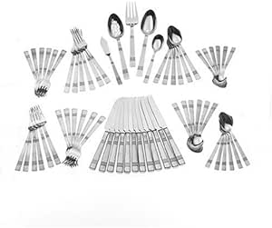 Wallace Cheyenne 65-Piece Stainless-Steel Flatware Set, Service for 12 ...
