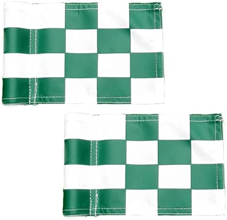 Amazon.com: 2 PCS Golf Flag Putting Green Flag Checkered Golf Flags ...