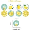 Amazon.com: 500pcs 1 Inch Lemon Stickers Roll for Envelope Seals 8 ...