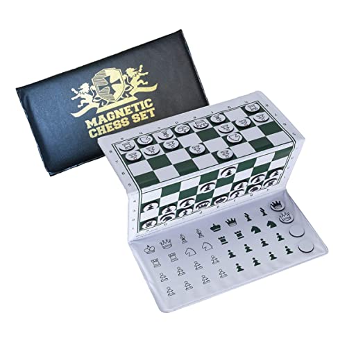 WE Games Magnetic Chess Set, Mini Travel Chess Board with Magnetic ...