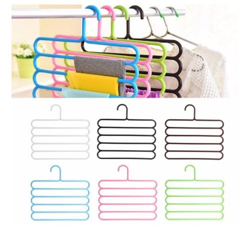 Palmate 5 Layer Multipurpose Hanger Clothes Storage Organiser Rack for ...