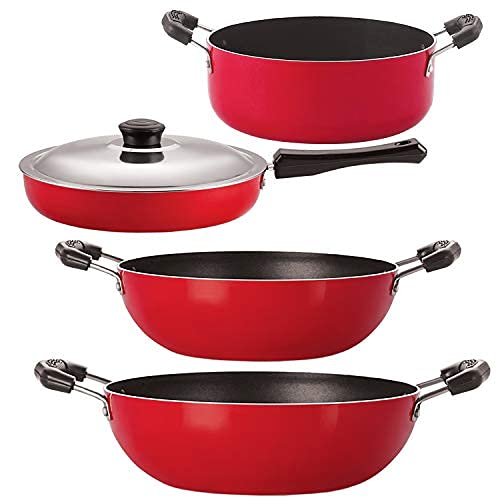 Buy Nirlon Eco Non-Stick Cookware Kitchen Gift Set, 4-Pieces Online at ...