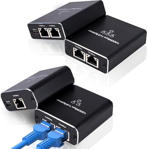 Amazon.com: LIEZHUA Ethernet Splitter High Speed - 1000Mbps Ethernet Splitter 1 to 2, Network ...