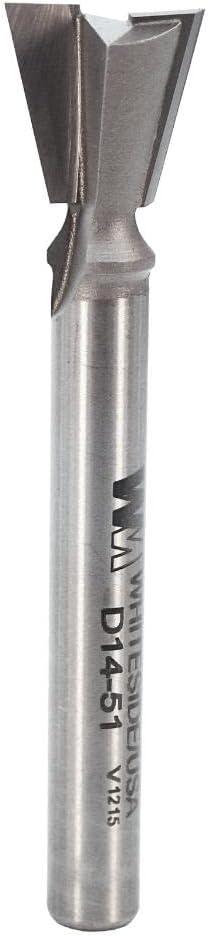 Whiteside Router Bits D14-51 Dovetail Bit with 1/2-Inch Large Diameter ...