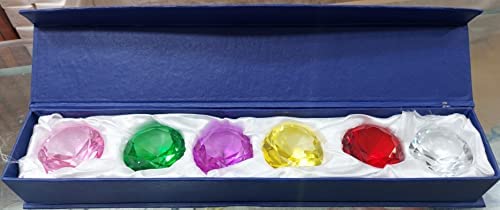 TATER TOTS Shivam O Feng Shui Crystal Diamond 6pcs Set Gifting Show ...