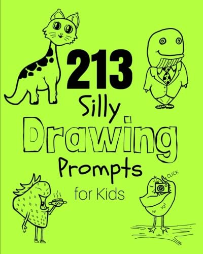 Amazon.com: 213 Silly Drawing Prompts for Kids: Sketch Book ...